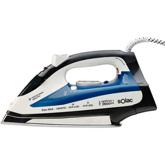 Plancha Solac PV2017 | 2600 W | Suela cerámica Easy Drive 2D